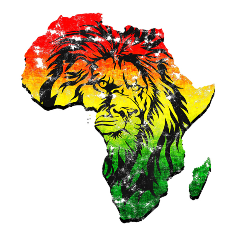 Hot Trend Africa Map Lion Face Reggae Rasta Travel Adventurer Cub Paper ...