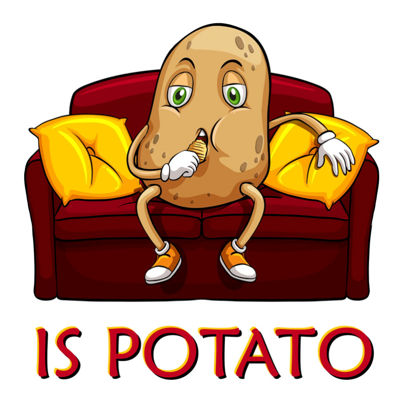 Funny Is Potato As Seen On American Late Night Show Poster Hipster (1 ...