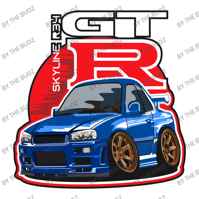 Skyline R34 Gtr Car Vector Art Cartoon - Caricature Style Pickleball ...