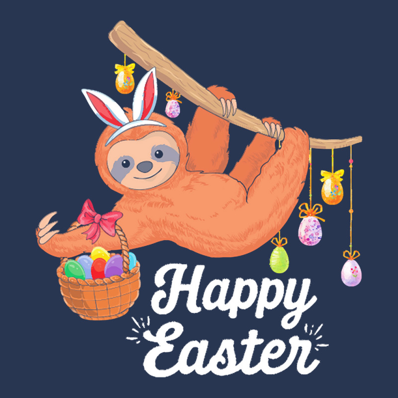 Easter Sloth Bunny T Shirt Happy Cute Sloth With Bunny Ears Egg Hunti ...