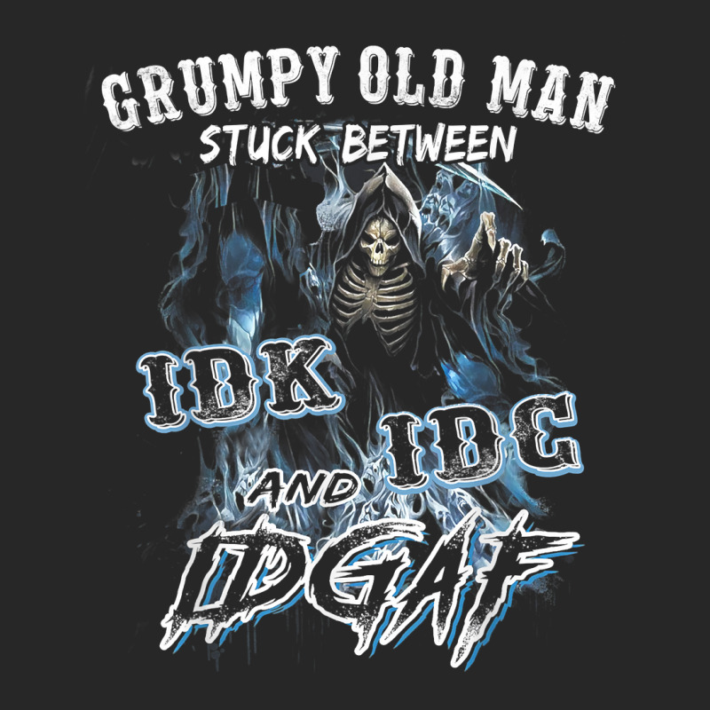 Funny Shirt Grumpy Old Man Stuck Between Idk Idc And Idgaf T Shirt ...