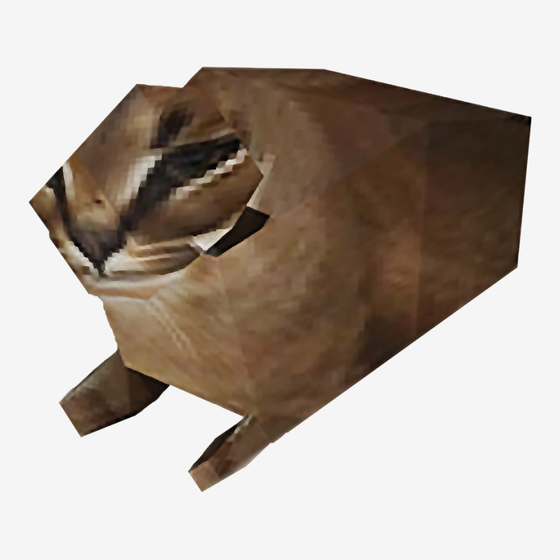 Big Floppa Meme Low Poly Floppa Meme Cat Pullover Hoodie Classic T ...