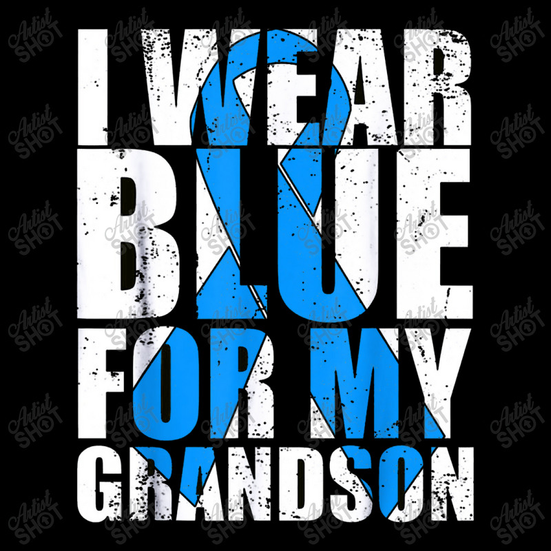 Ribbon Autism I Wear Blue For My Grandson Autism Awareness License ...