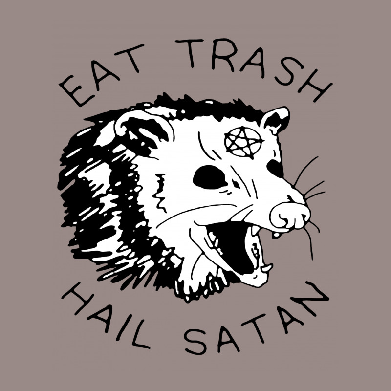 Eat Trash Hail Satan Vintage T-shirt By Rosdiana Tees - Artistshot
