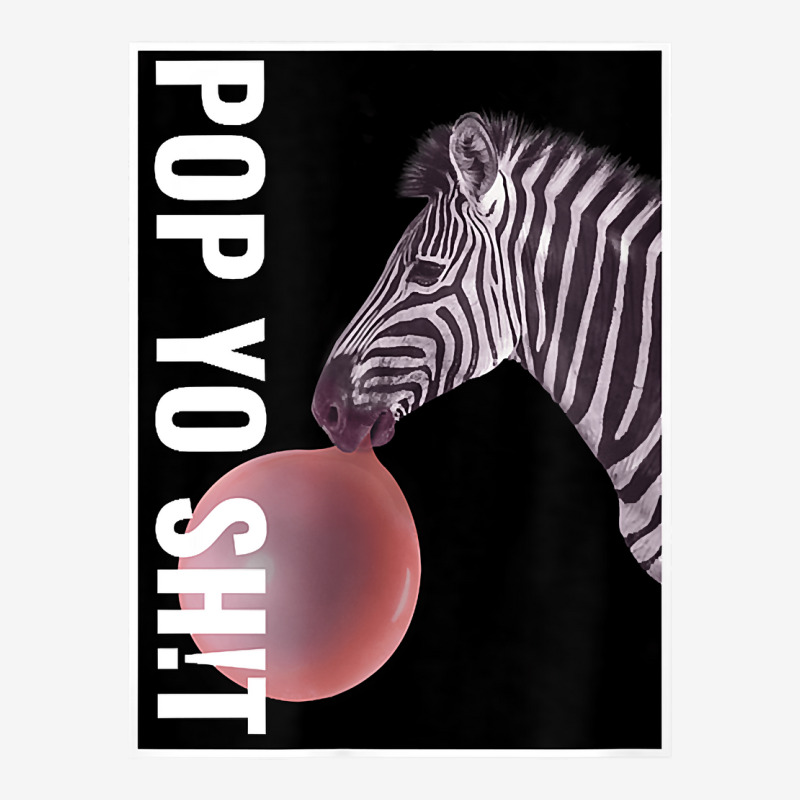 Zebra Pop Tops Hip Hop Rap His & Hers Cool Animal Epic Funny T Shirt ...
