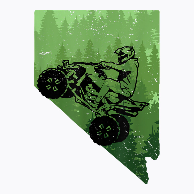 Custom Map Of Nevada Off Road Four Wheeler Atv Quad Bike Mud Racing T ...