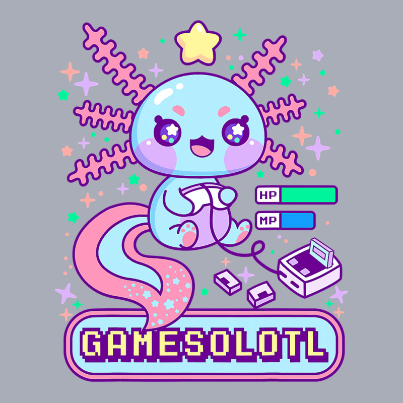 Custom Axolotl Gamesolotl Gamer Axolotl Playing Video Games Kawaii ...