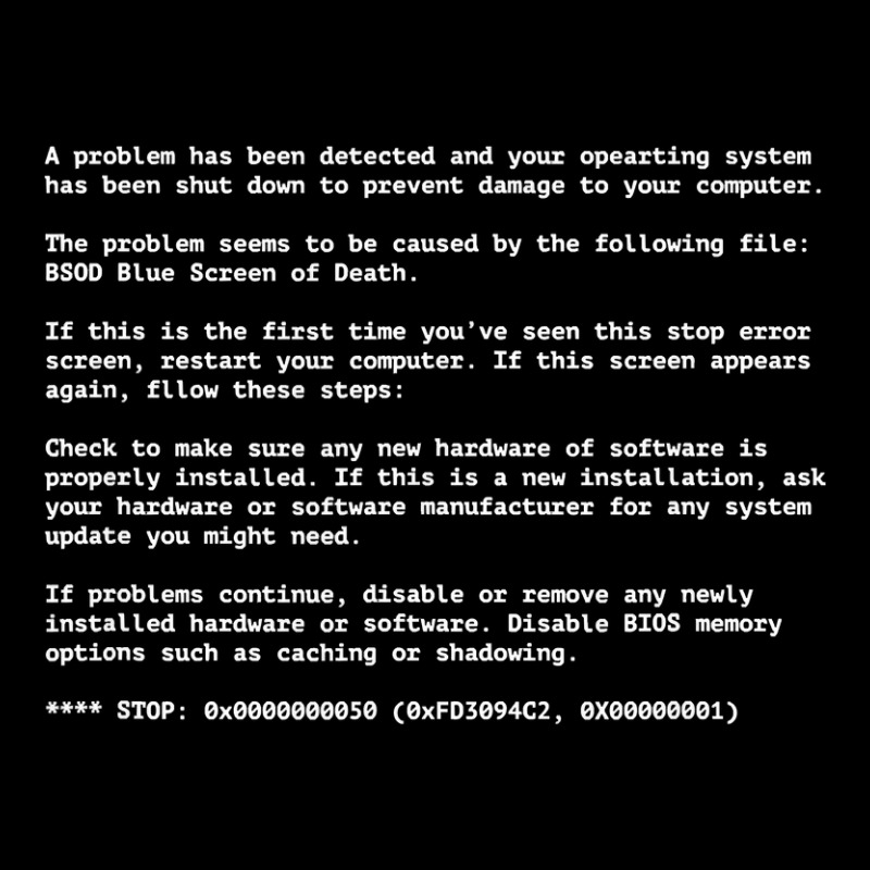 Bsod Blue Screen Of Death Computer Nerd Nightmare Tshirt Shield Patch ...