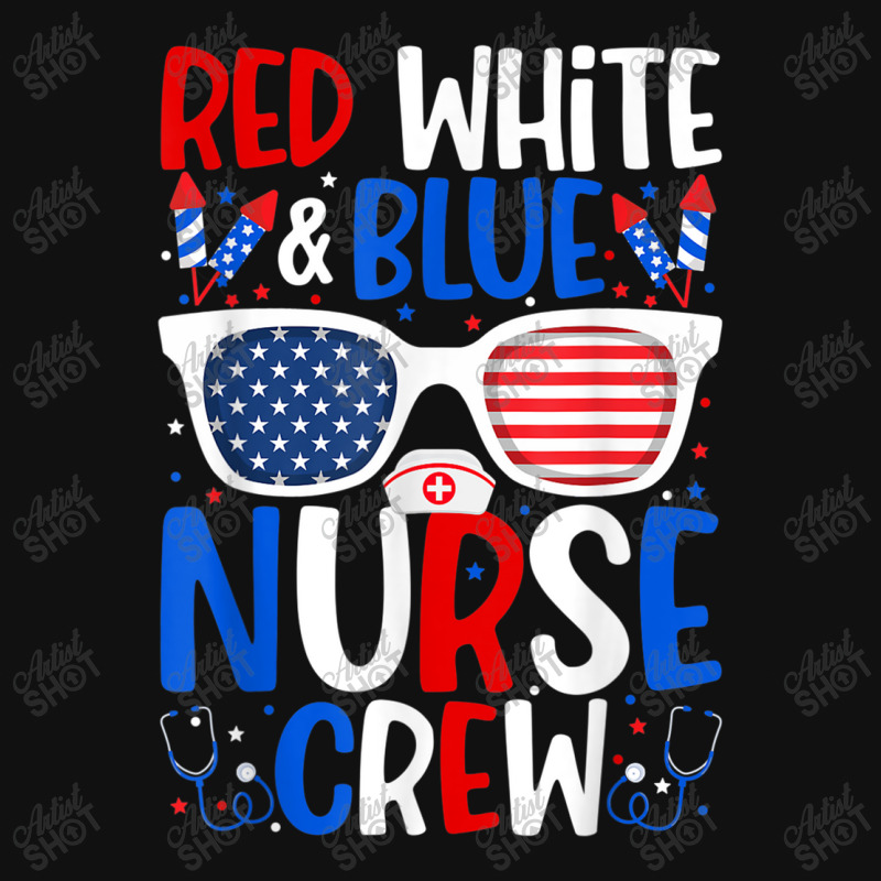 Nurse 4th Of July Red White Blue Nurse Crew Patriotic Nursery Atv ...