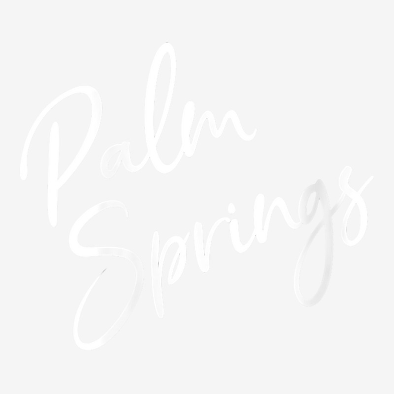 Womens Palm Springs California Ca Script Pink With White Text V Neck T ...