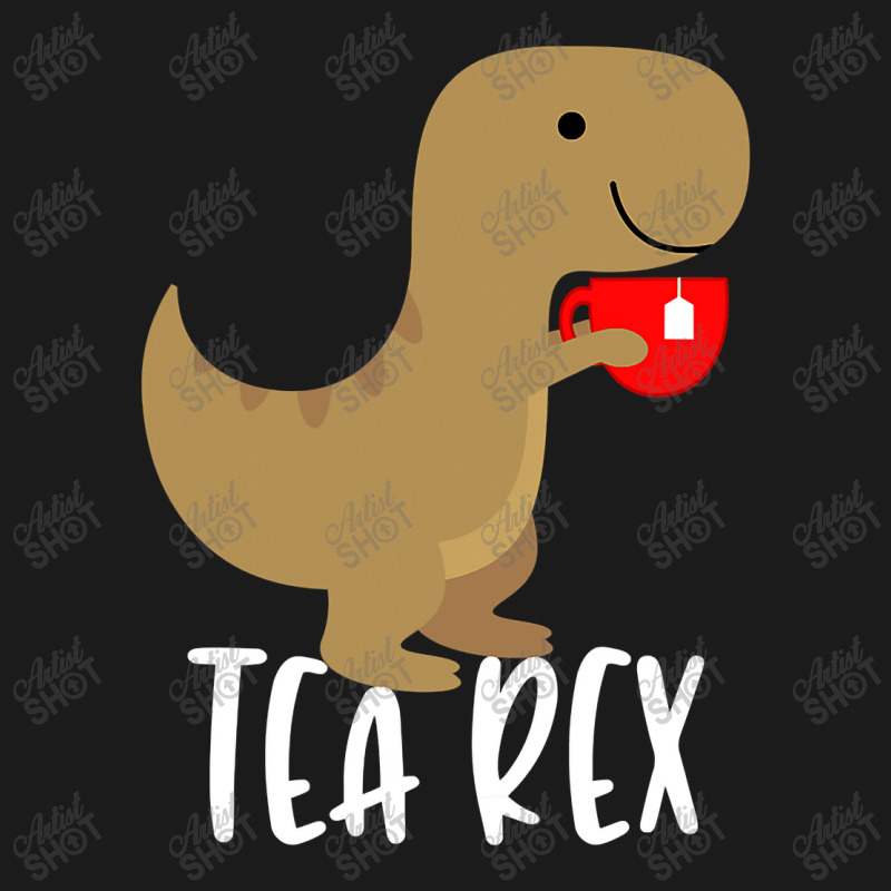 Tea Rex Tshirt Funny Cute Tyrannosaurus Dino Tee Full-length Apron By ...