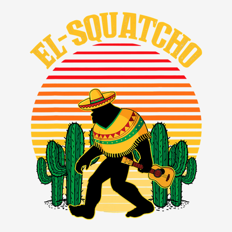 El Squatcho Bigfoot Sasquatch Funny Cinco De Mayo T Shirt Ladies Polo
