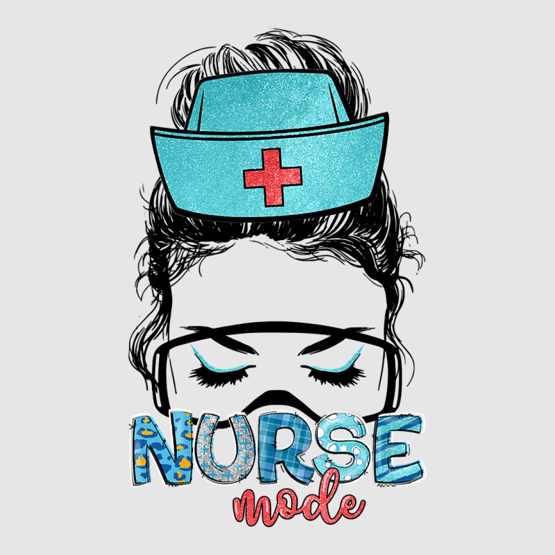 Messy Hair Woman Bun Nurse Life Healthcare Life Nurses Day T Shirt Full