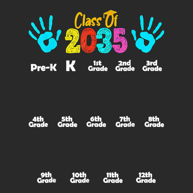 Class Of 2035 Grow With Me Graduation First Day Of School T Shirt ...