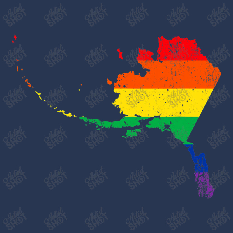 Alaska Pride Rainbow Flag Map Gay Lesbian Lgbt Support Ladies Denim ...