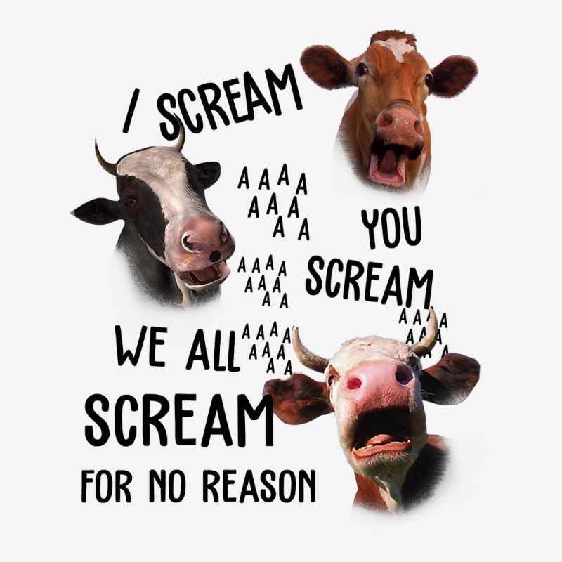Cow Cattle We All Scream For No Reason For Cow Lover Weekender Totes By ...