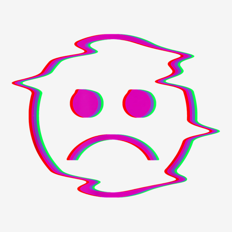 Glitch Art Sadboi Sad Face Green Aesthetic Vaporwave Sad Boi T Shirt ...