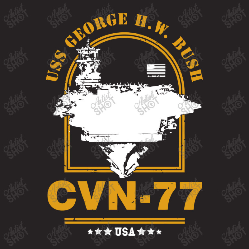 Cvn 77 Uss George H.w. Bush Aircraft Carriers Vintage Cap By Junijunah ...
