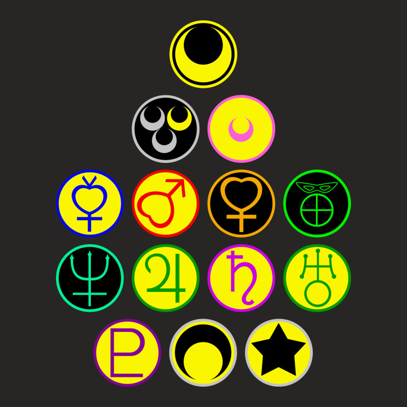 Custom Sailor Moon Symbols Ladies Fitted T shirt By Garnisflok Artistshot