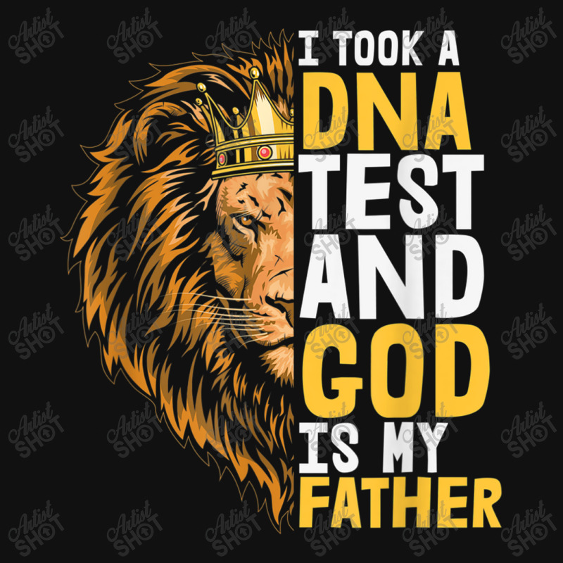 Lion Jesus Christian God Is My Father Dna Test My Favorite People Oval ...
