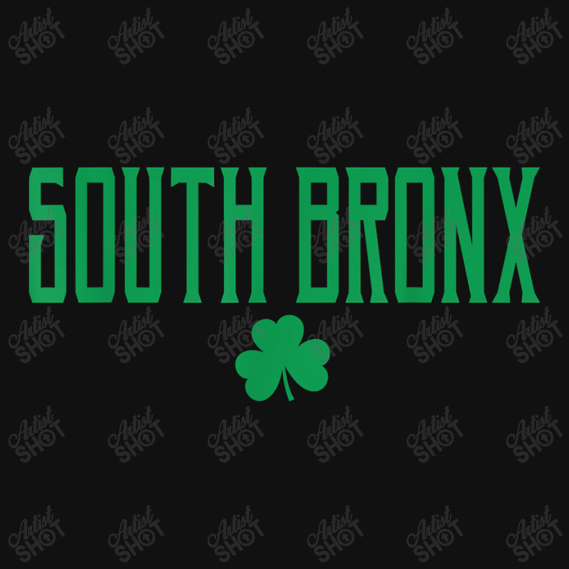 South Bronx Ny Irish Shamrock Vintage Text Green Print Atv License ...