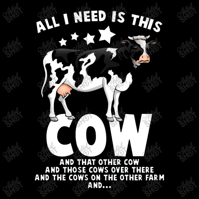 Funny Farmer Cow, All I Need Is This Cow Quotes Sayings Portrait Canvas ...