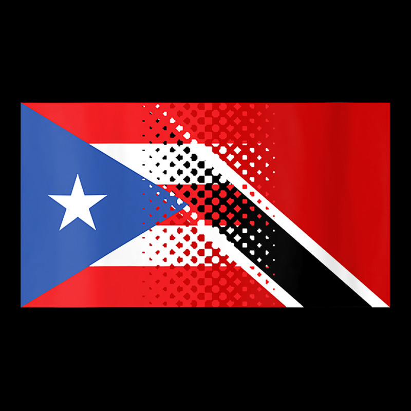 Womens Trinidad Puerto Rico Flag Trinidadian Puerto Rican Gift V Neck ...