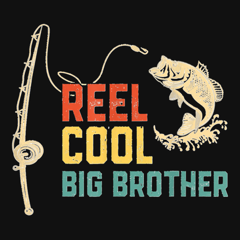 Mens Reel Cool Big Brother Fishing Funny Fisher Big Brother Shield S ...