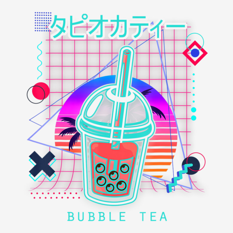 Bubble Milk Tea Kawaii Aesthetic Strawberry Boba Vaporwave Crew Socks ...