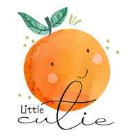 Custom Kids Little Cutie Cute Orange Baby Shower Baby Girl New Mom T ...