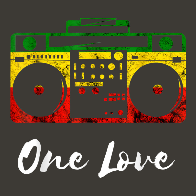 Custom One Love Boombox Musicbox Rasta Reggae Music Rastafari Roots T ...