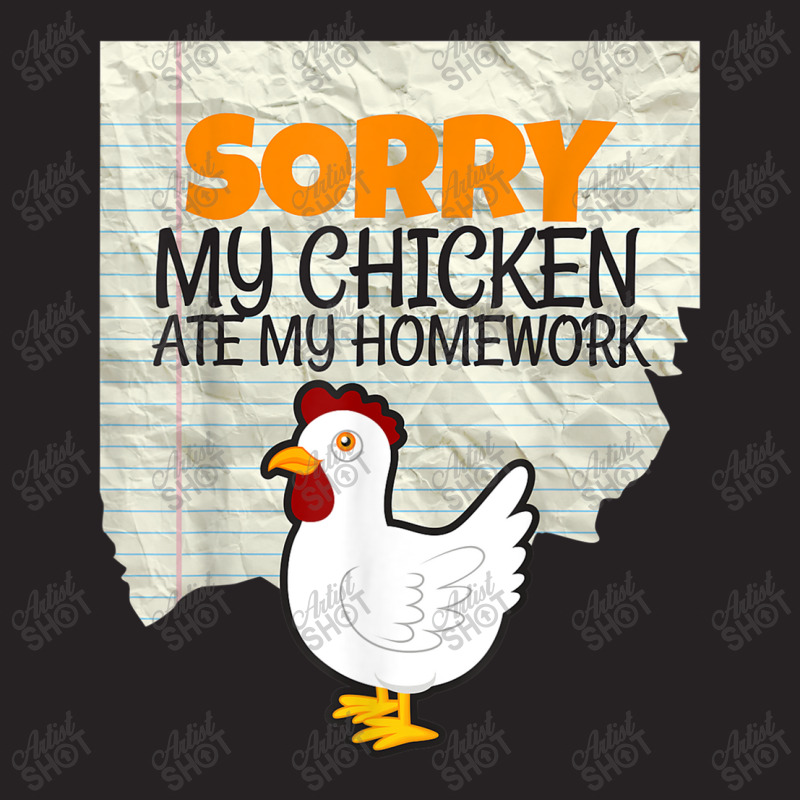 Funny My Chicken Ate My Homework Kids Teacher School Vintage Cap By ...