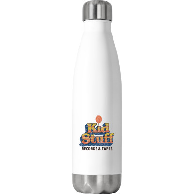 Custom Kid Stuff, Records And Tapes Stainless Steel Water Bottle By ...