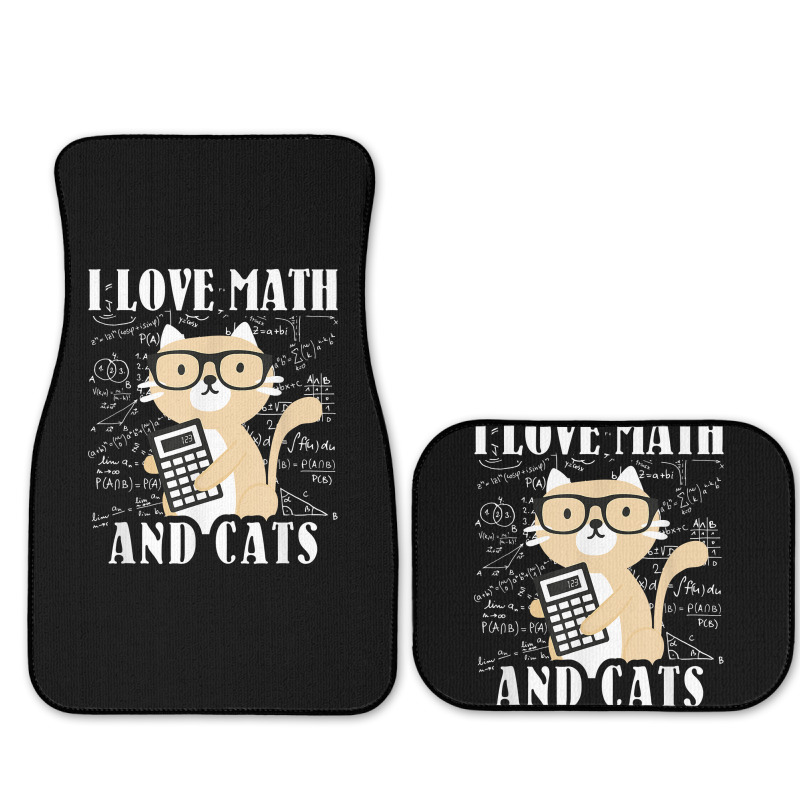 Math Kitty Cat I Love Math And Cats Mathematics Math T Shirt Full Set ...