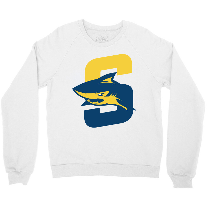 Simmons College Sharks Crewneck Sweatshirt By Silviamartinez - Artistshot