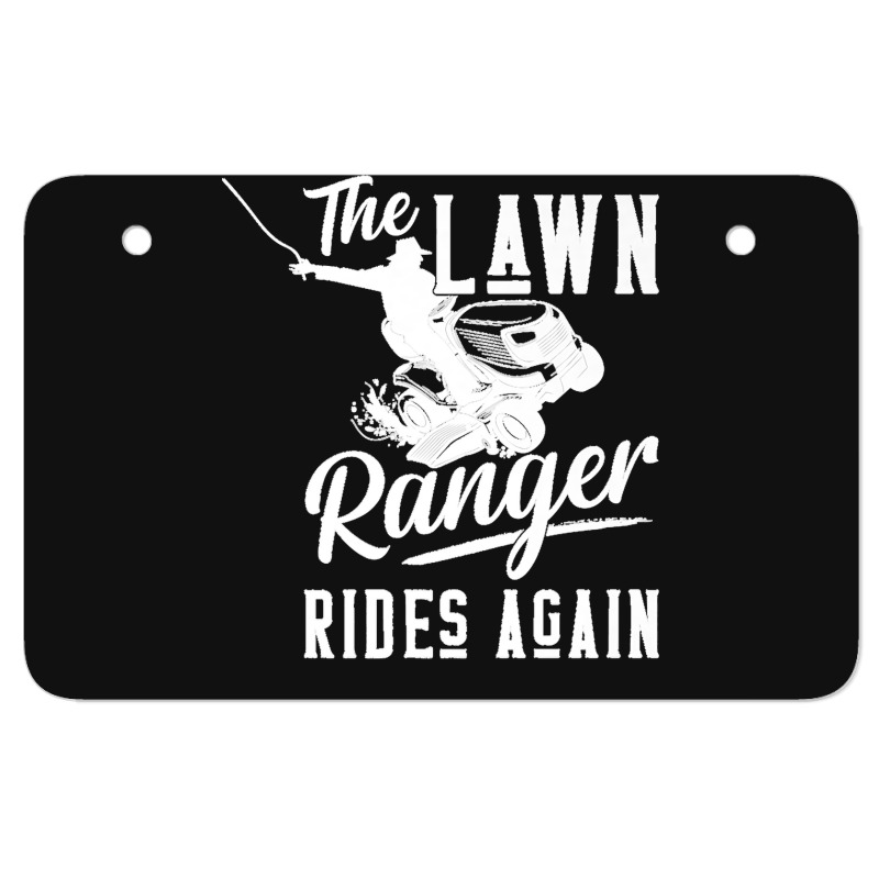 The Lawn Ranger Rides Again Lawn Tractor Mowing Premium Atv License ...