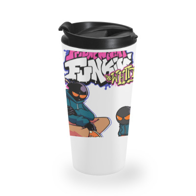 Friday Night Funkin Battle With Whitty And Baby Whitty Travel Mug By ...