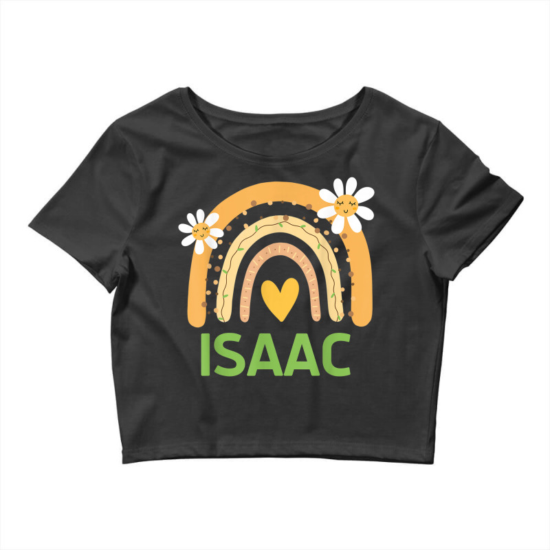 Hello My Name Is Isaac Name Tag Cute Per K School Crop Top By Shirt ...