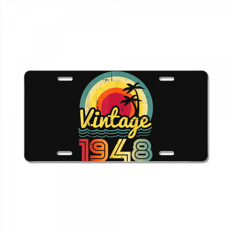 Vintage 1948 Made In 1948 74th Birthday Gift 74 Year Old License Plate ...