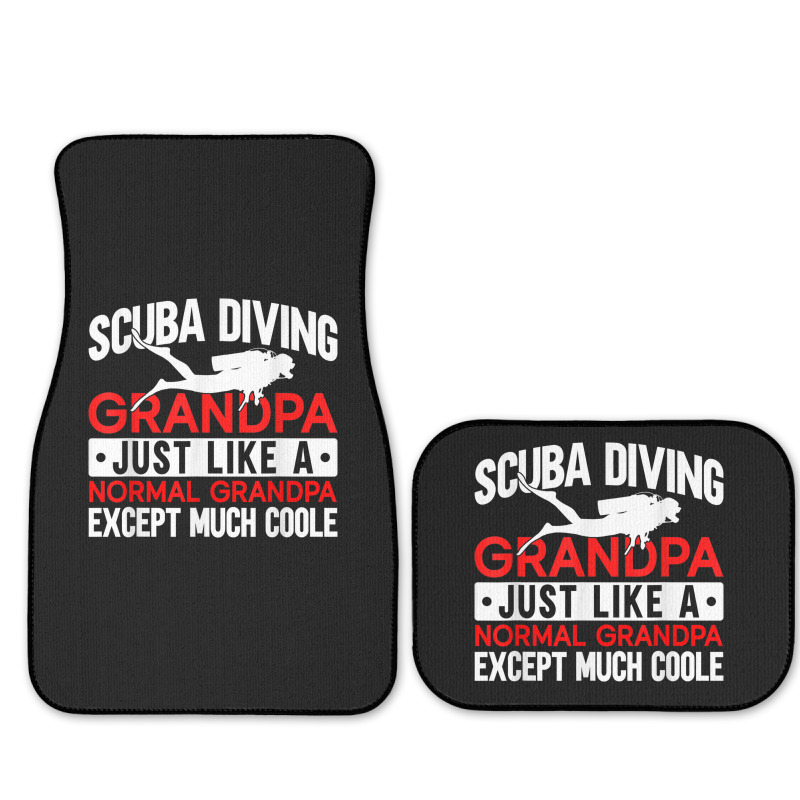 Scuba Diving Grandpa Underwater Ocean Lover Scuba Diver Full Set Car ...