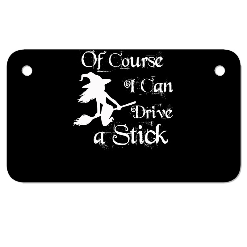 Funny Halloween Witch Of Course I Can Drive A Stick Broom Motorcycle ...