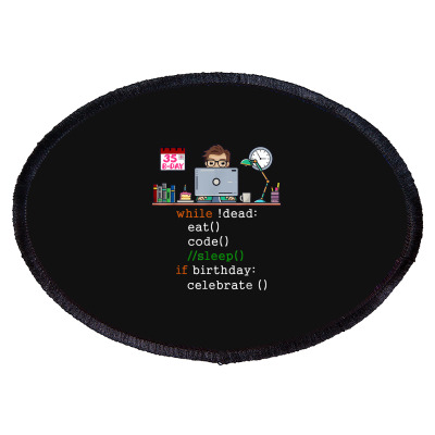 Mens 35th Birthday I Software Engineer & Coder I Eat Code Sleep Oval ...