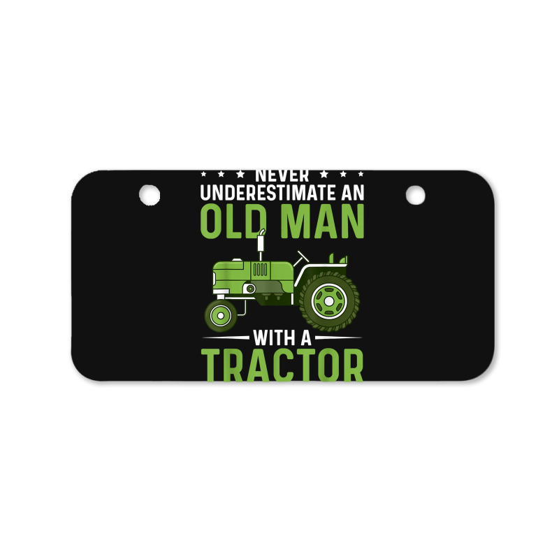 Mens Old Man With A Tractor Funny Farm Tractor Driver Farmer Bicycle ...