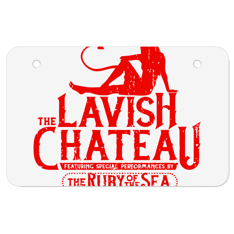 The Lavish Chateau Featuring The Ruby Of The Sea Atv License Plate By ...