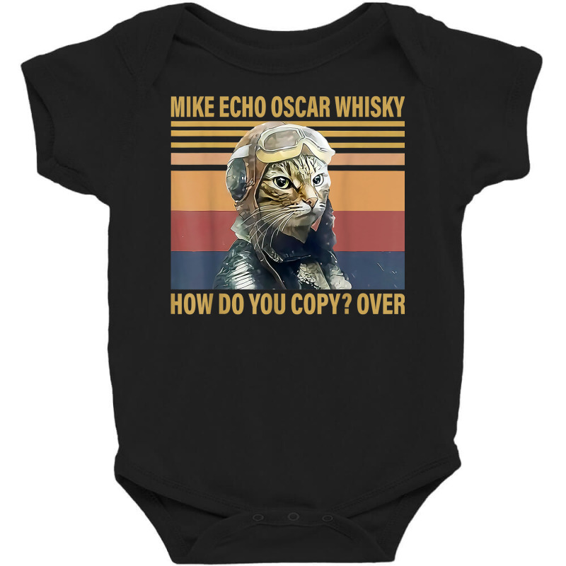 Cat Mike Echo Oscar Whisky How Do You Copy Over Vintage Baby Bodysuit ...