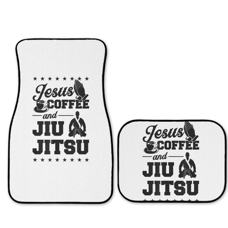 Jesus Coffee And Jiu Jitsu Funny Christian Bjj Master Full Set Car Mats ...