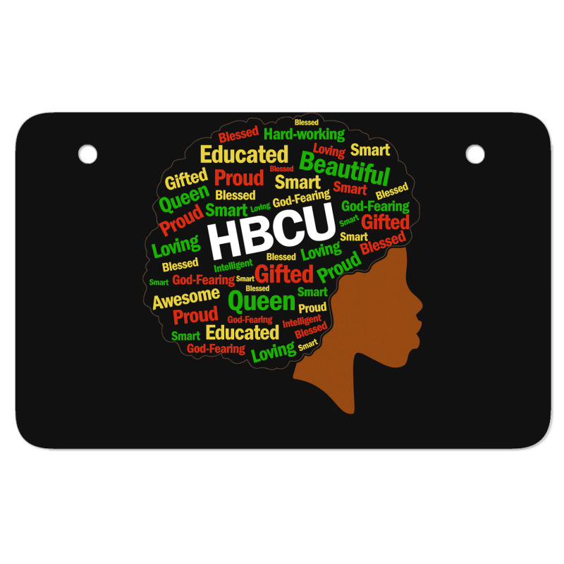 Women Hbcu Grad Afro History Girls Historical Black College Atv License ...