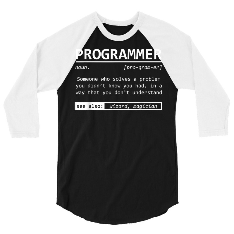 Programmer Definition Coder Coding Funny Software Engineer T Shirt 34 8501