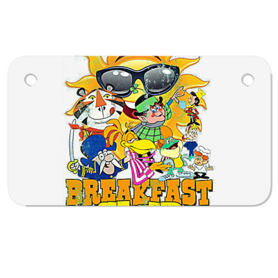 Breakfast Club, Cereal Mascots Of Yesteryear Motorcycle License Plate ...