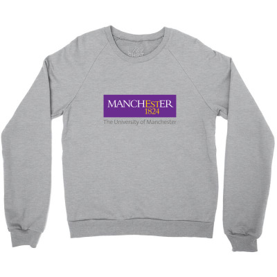University Of Manchester Crewneck Sweatshirt By Julieleeshop - Artistshot